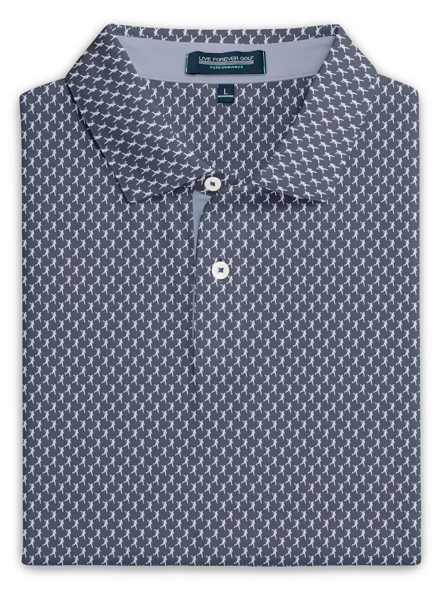 The Full Send Ringer Performance Golf Polo – Live Forever Golf