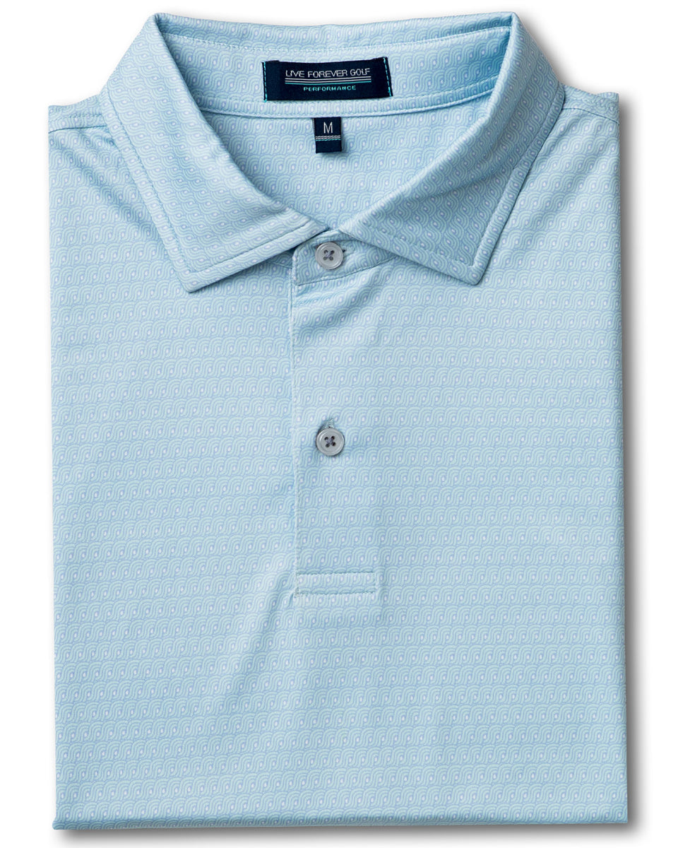The Ringer Performance Golf Polo- It Comes in Waves – Live Forever Golf